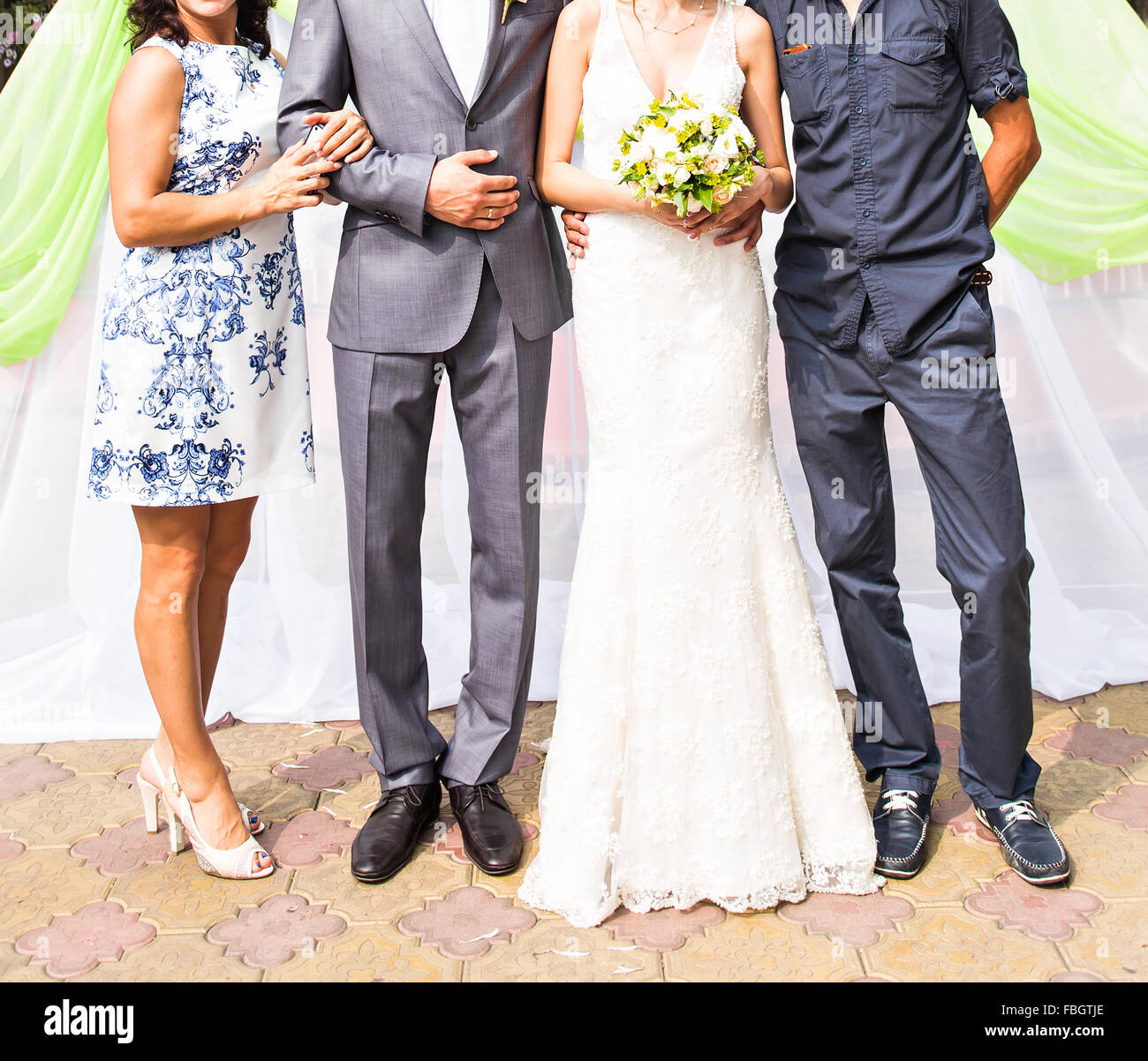 Wedding guests at the wedding ceremony Stock Photo - Alamy