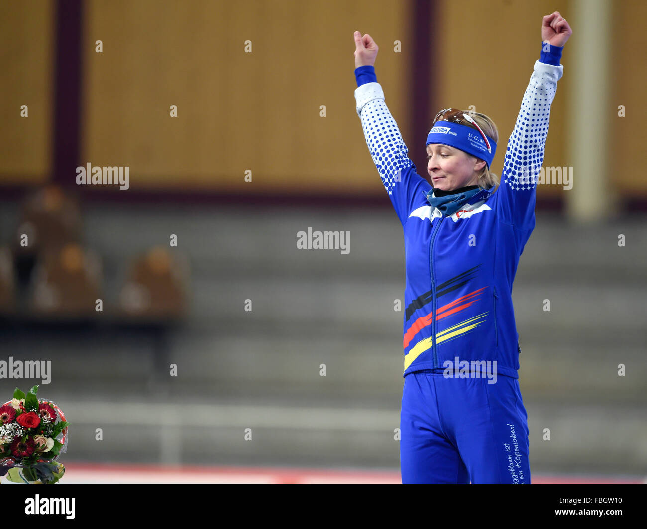 Berlin, Germany. 16th Jan, 2016. Speed skater Claudia Pechstein of ...