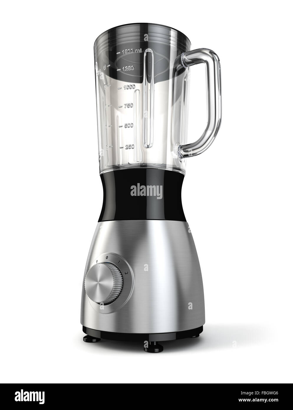 Electric blender. Kitchen appliance, equipment isolated on white. 3d ...