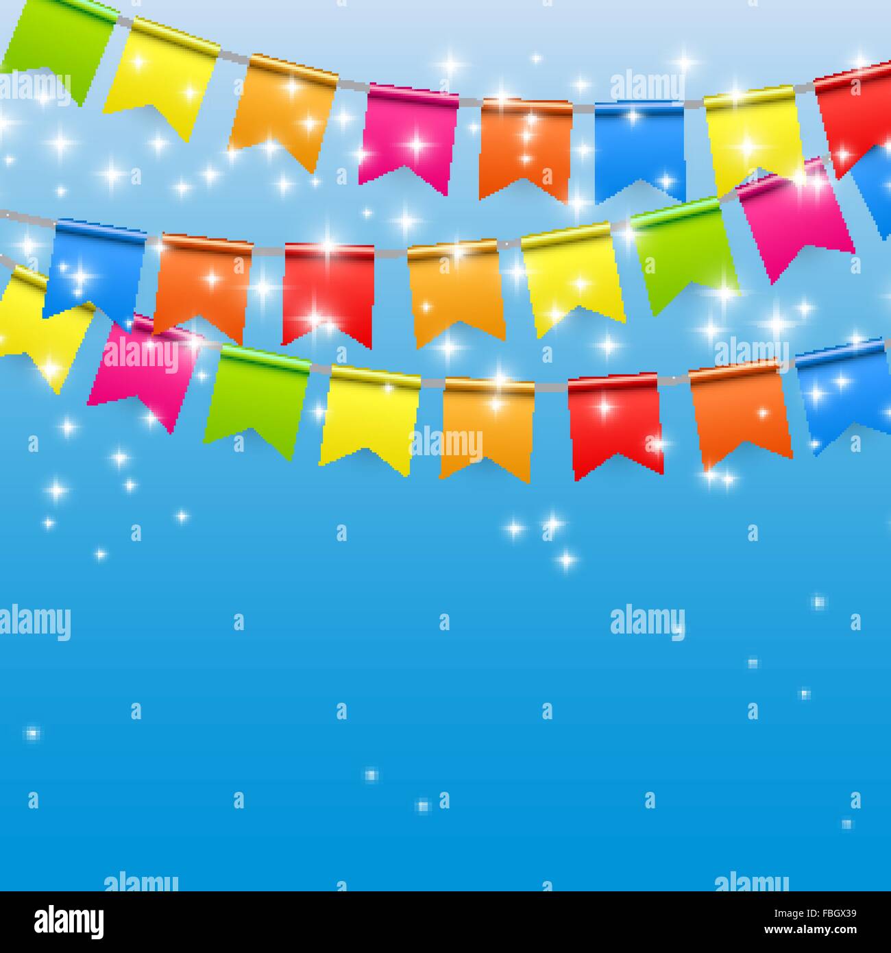 Party Background with Flags Vector Illustration Stock Vector Image ...