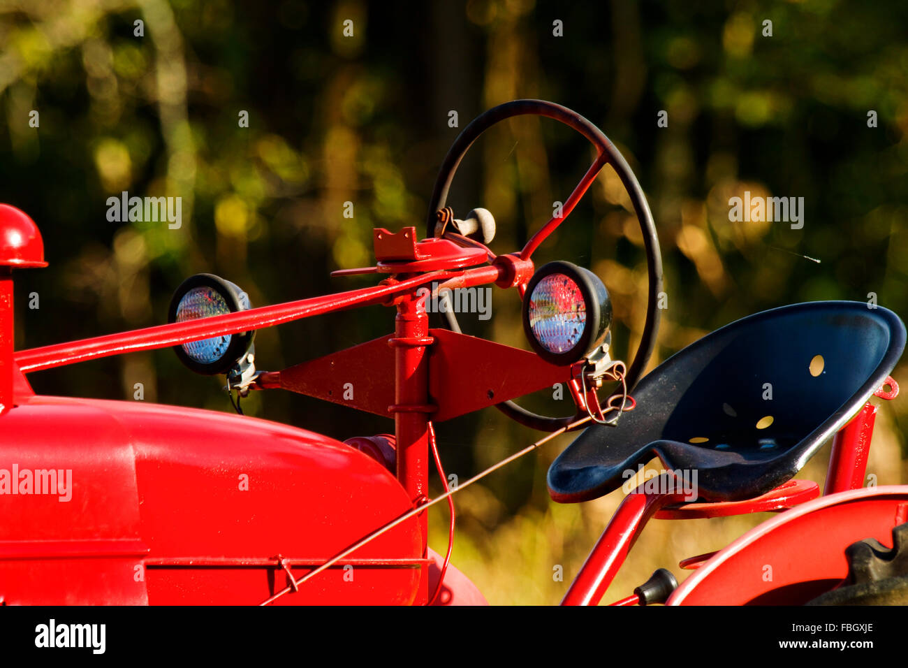 Old farm tractor steering wheel hi-res stock photography and images - Alamy