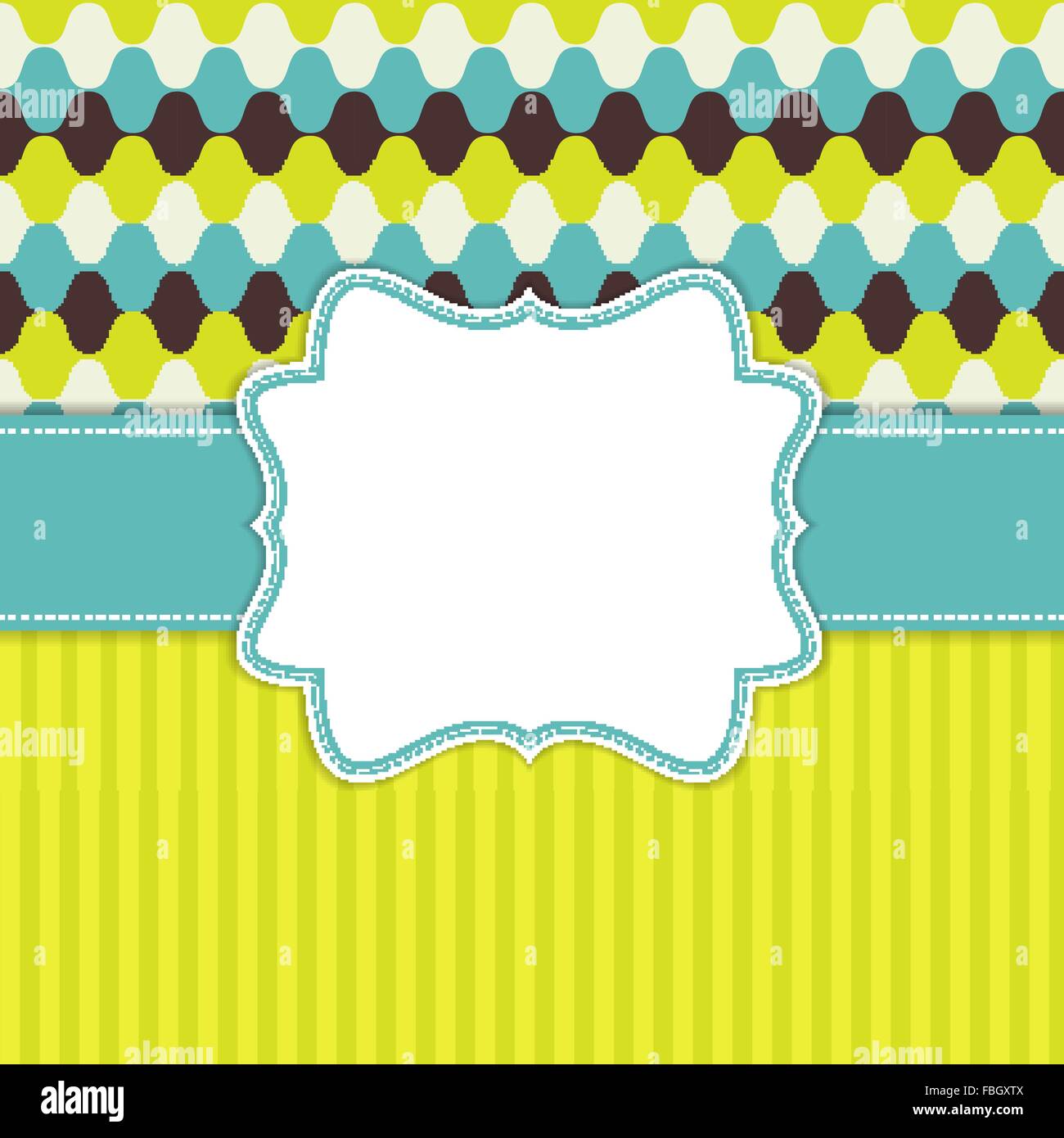 Vintage Background with Retro Frame Vector Illustration Stock Vector ...