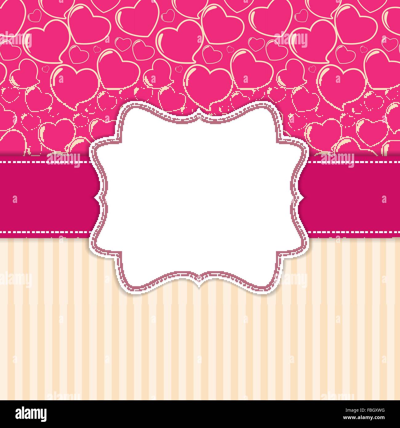 Vintage Card with Frame Vector Illustration Stock Vector Image & Art ...