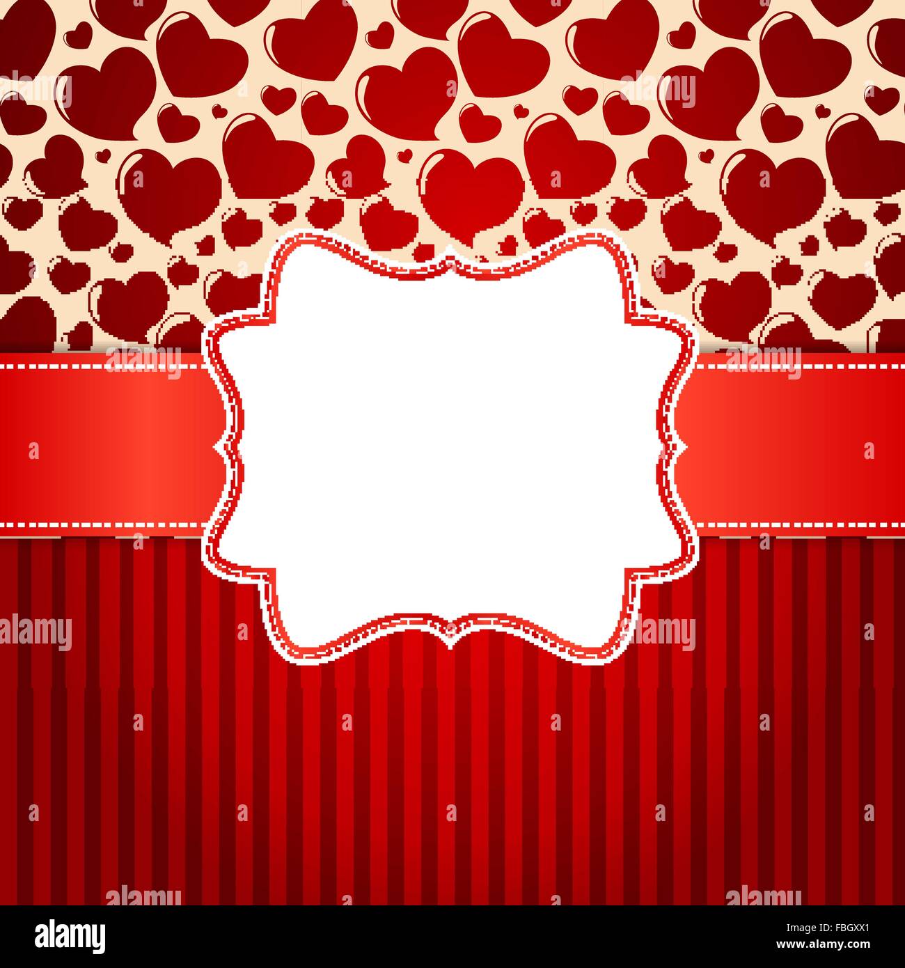 Vintage Card with Frame Vector Illustration Stock Vector Image & Art ...
