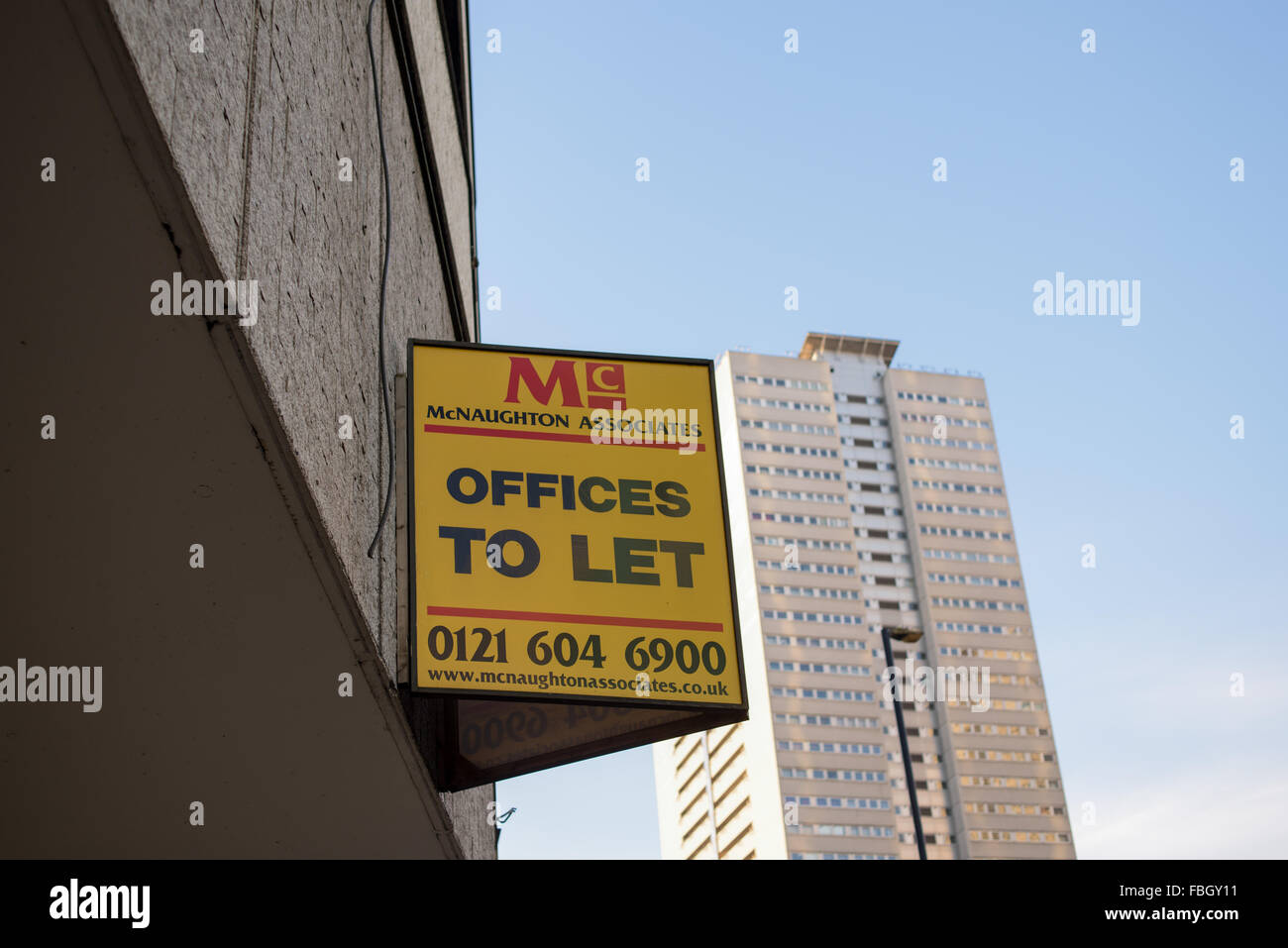 Offices To Let Sign Birmingham,UK Stock Photo - Alamy