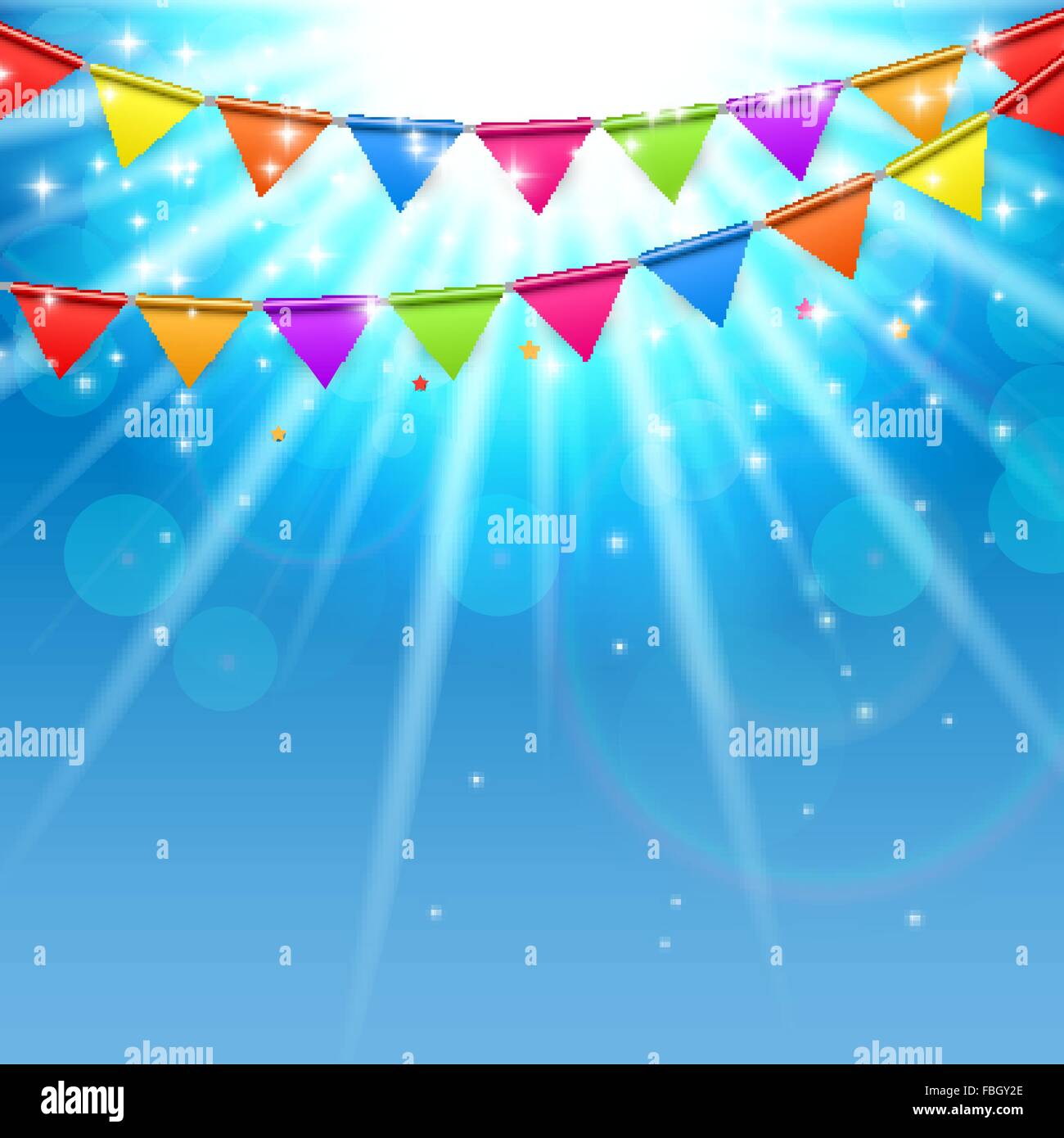 Party Background with Flags Vector Illustration Stock Vector Image ...