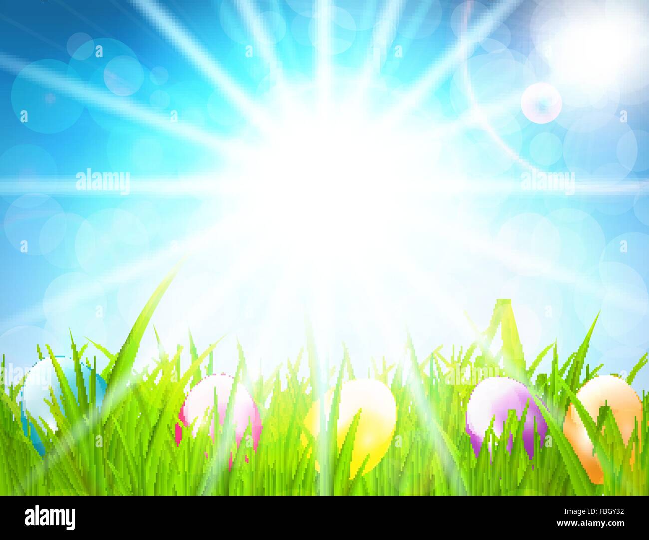 Spring Green Background. Vector Illustration Stock Vector Image & Art ...