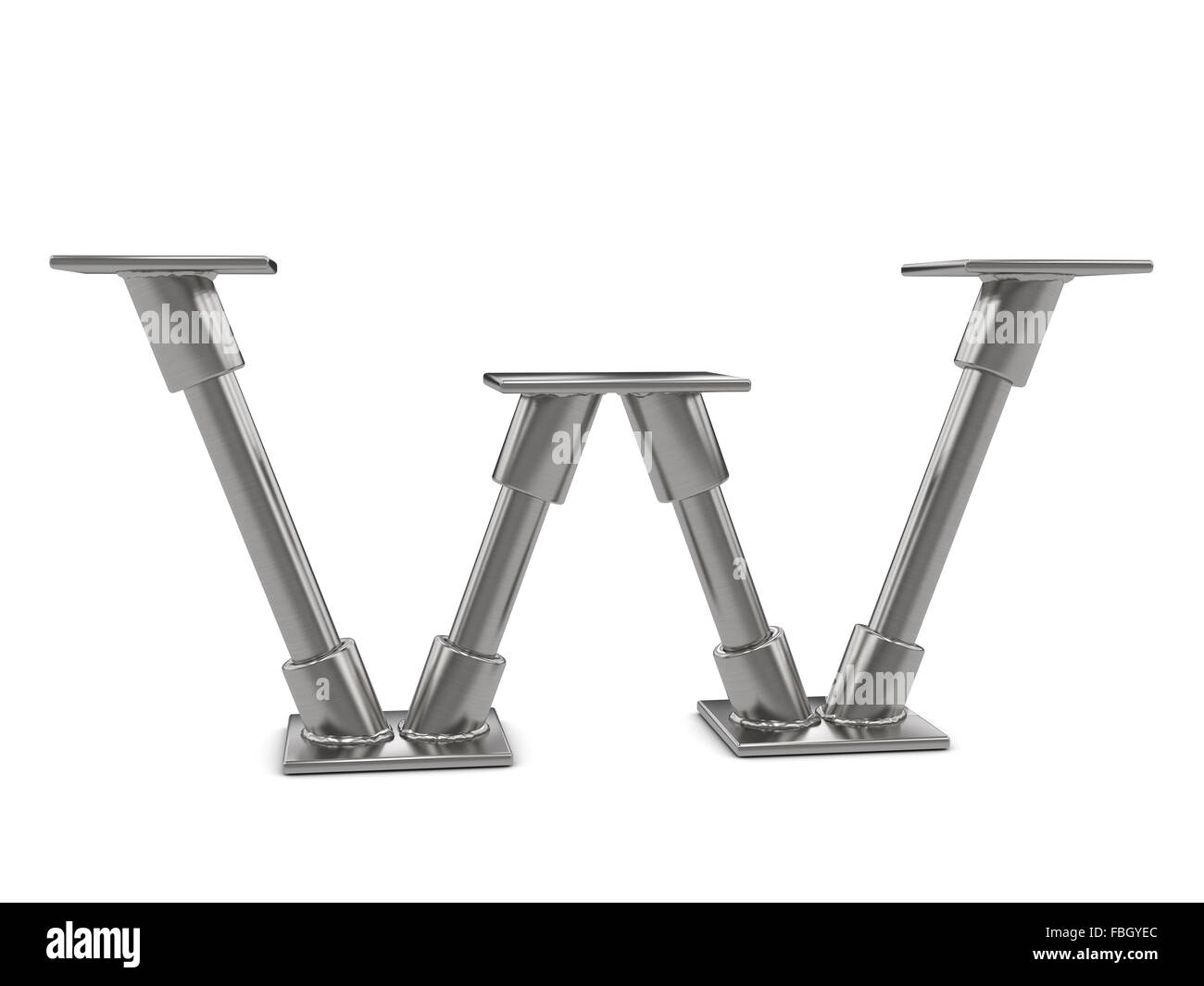 Industrial metal pipe alphabet letter hi-res stock photography and ...