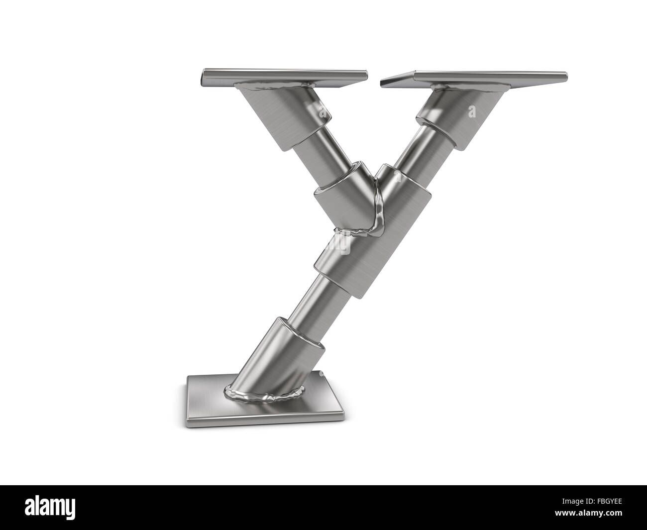 Industrial metal pipe alphabet letter hi-res stock photography and ...