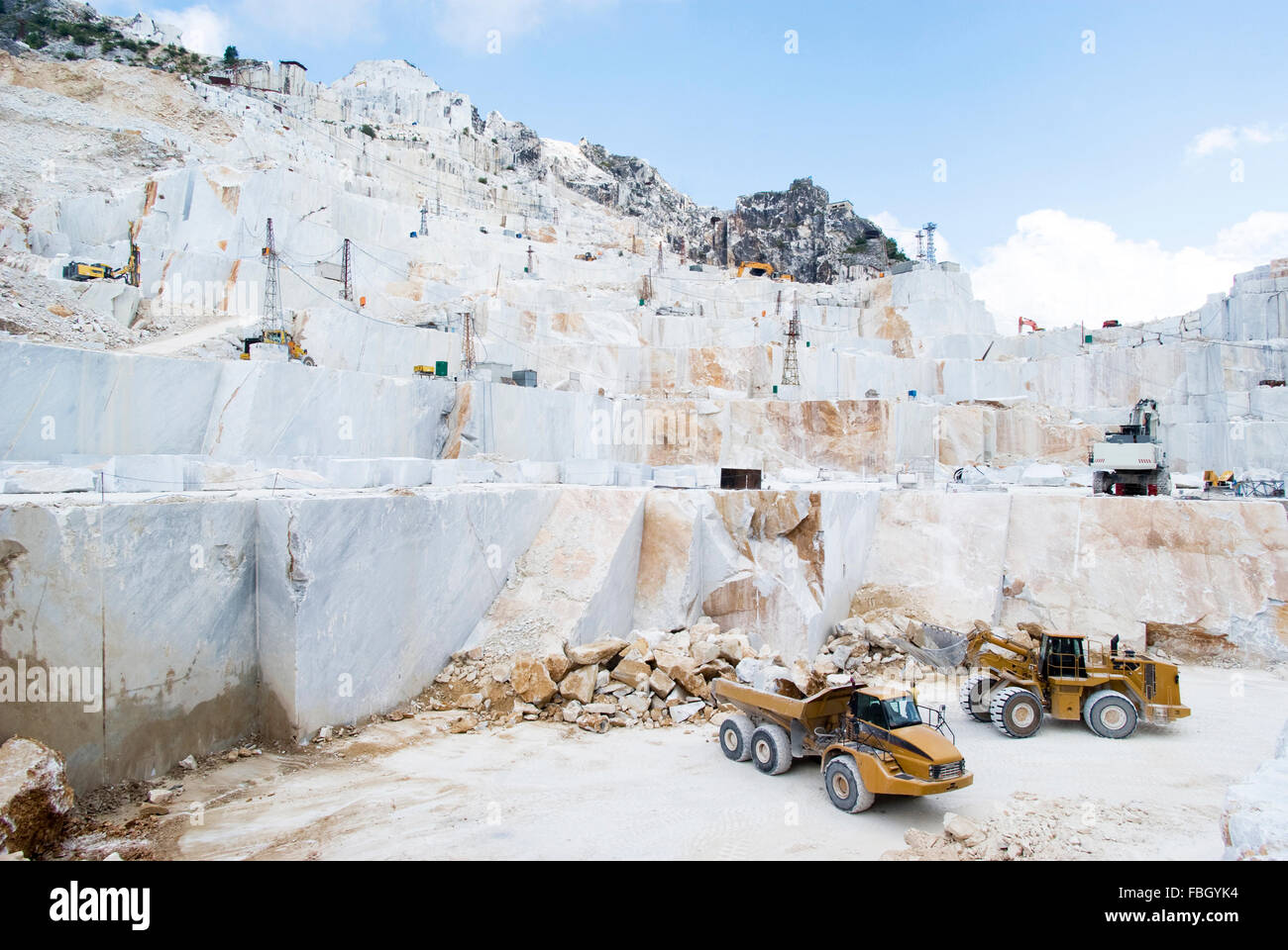 Marble quarry site in Carrara, Italy Stock Photo - Alamy