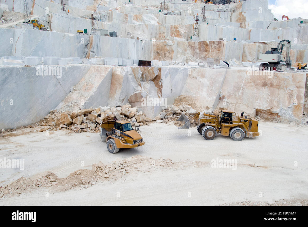 Marble quarry site in Carrara, Italy Stock Photo - Alamy