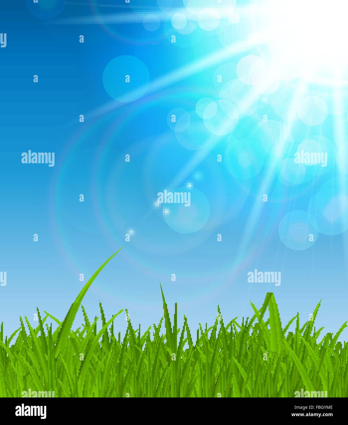 Natural Sunny Background Vector Illustration Stock Vector Image & Art ...