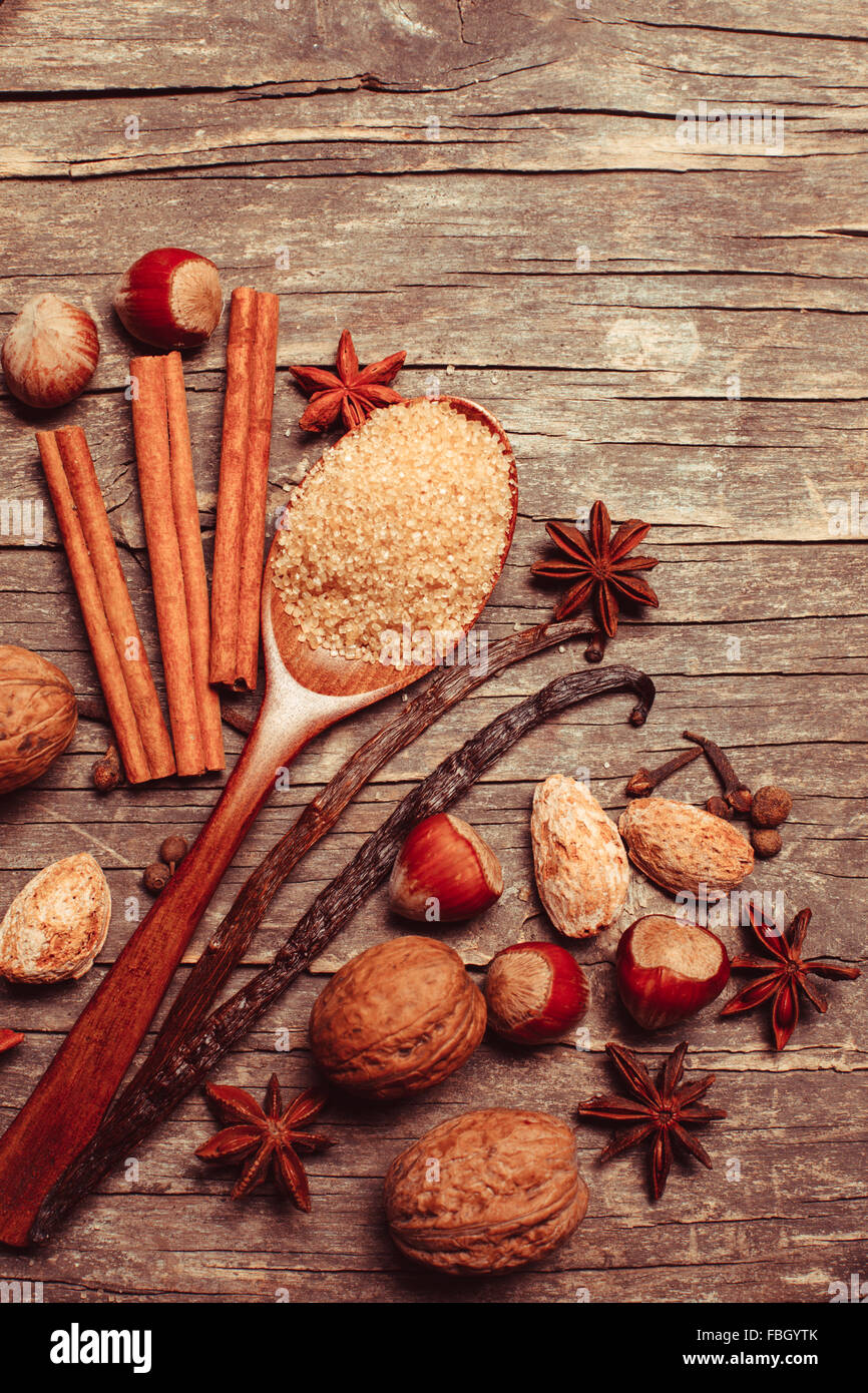 The Christmas spices Stock Photo - Alamy
