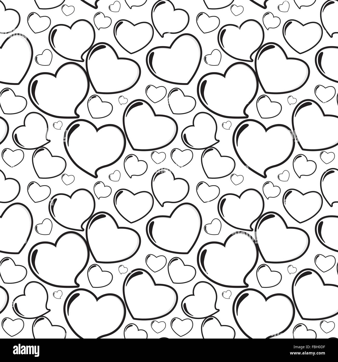Symbol love illustration frame Black and White Stock Photos & Images ...