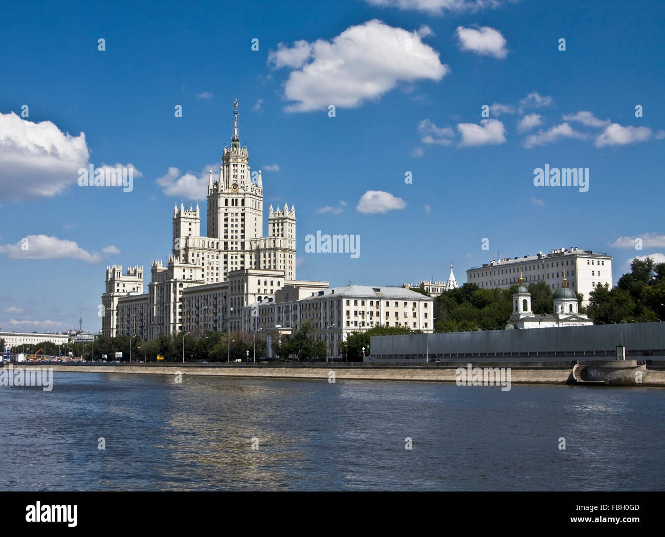 Moscow, one of few famous high-rise buildings of Stalin time, became ...
