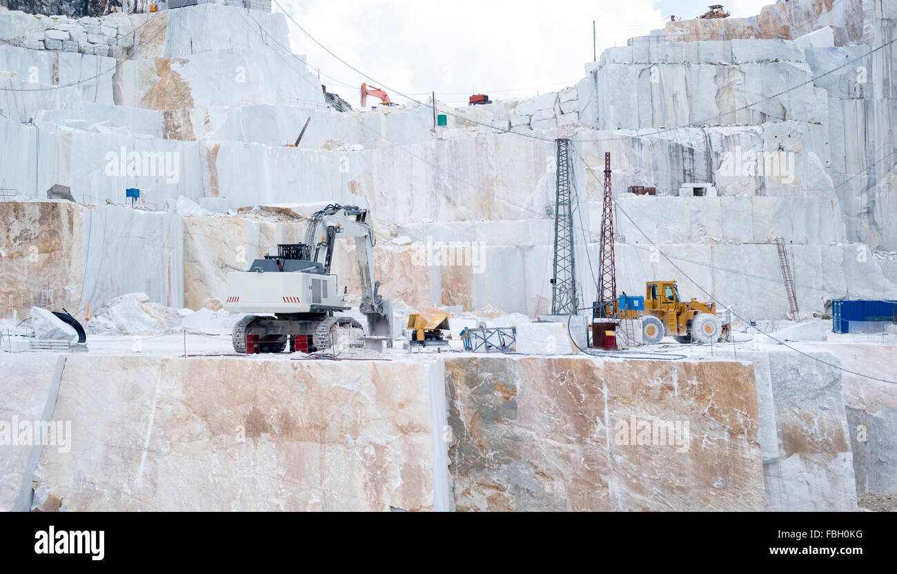 Marble quarry site in Carrara, Italy Stock Photo - Alamy