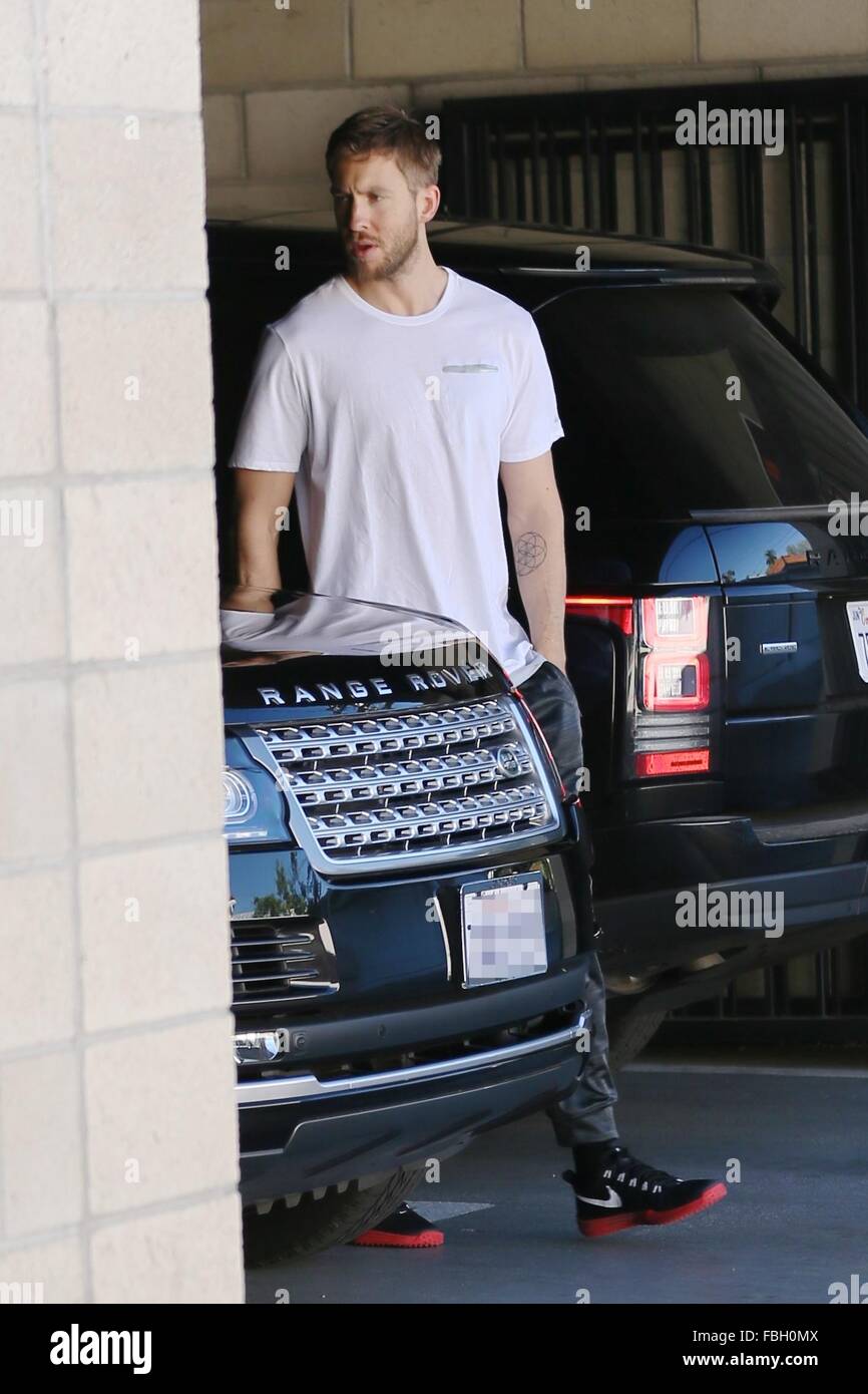 Calvin Harris arriving at the gym Featuring: Calvin Harris Where: Los ...