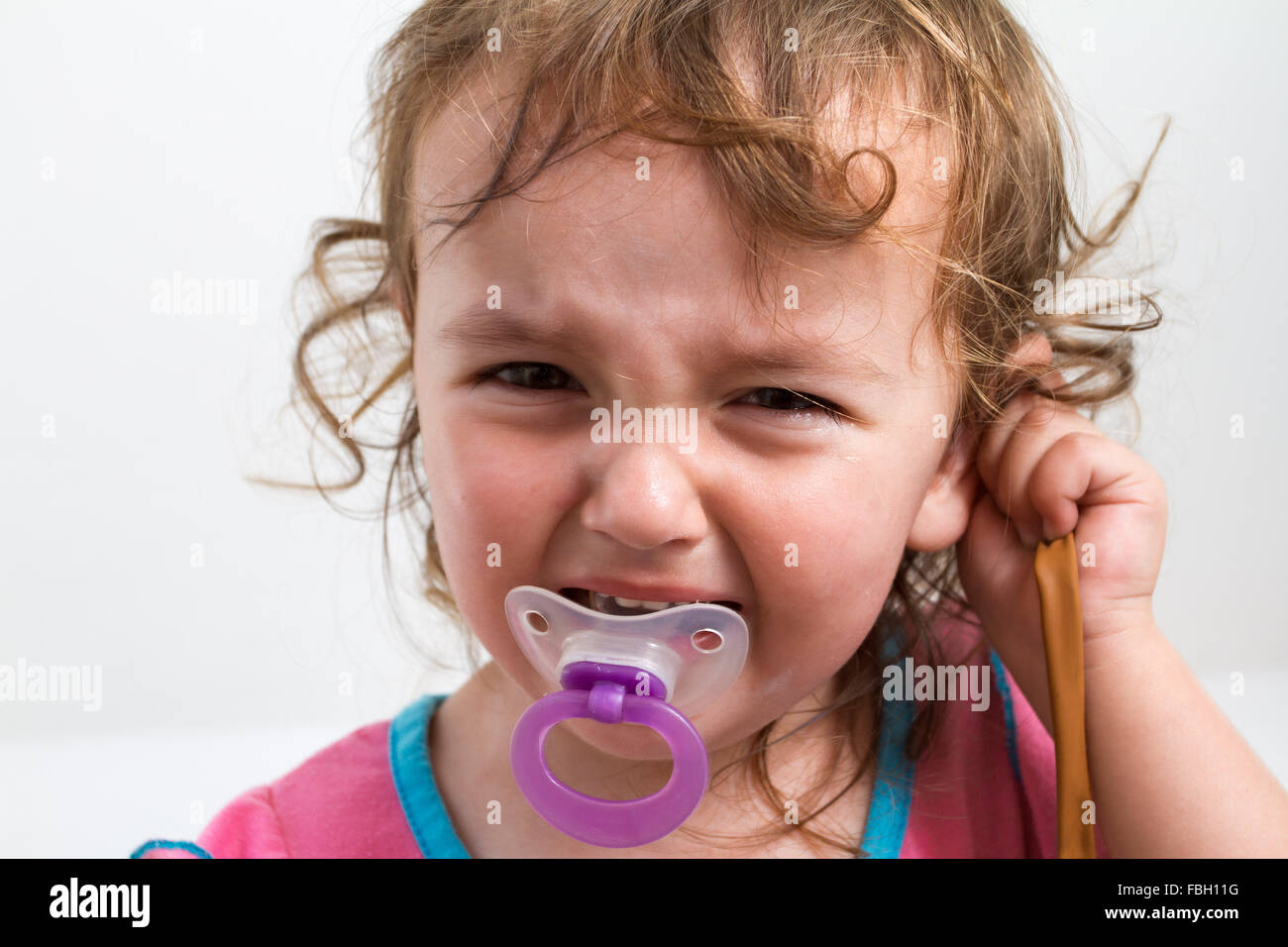 Toddler girl aged 2.5 years throwing a tantrum Stock Photo - Alamy