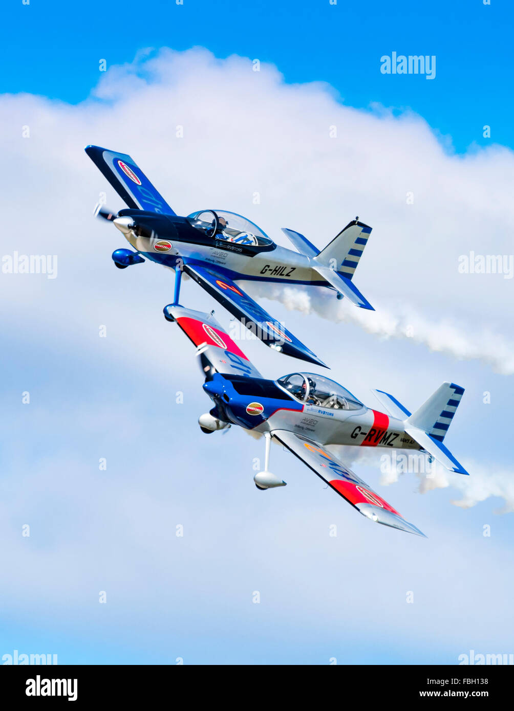 Two of the of the RV8tors Display Team's Van’s RV-8 aircraft flying in ...