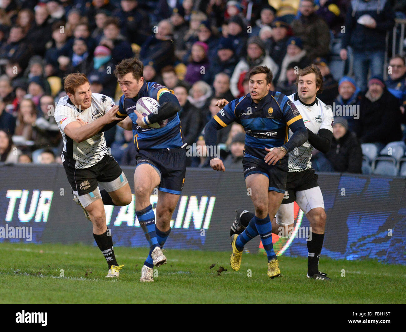 Sixways Stadium, Worcester, UK. 16th Jan, 2016. European Champions Cup ...