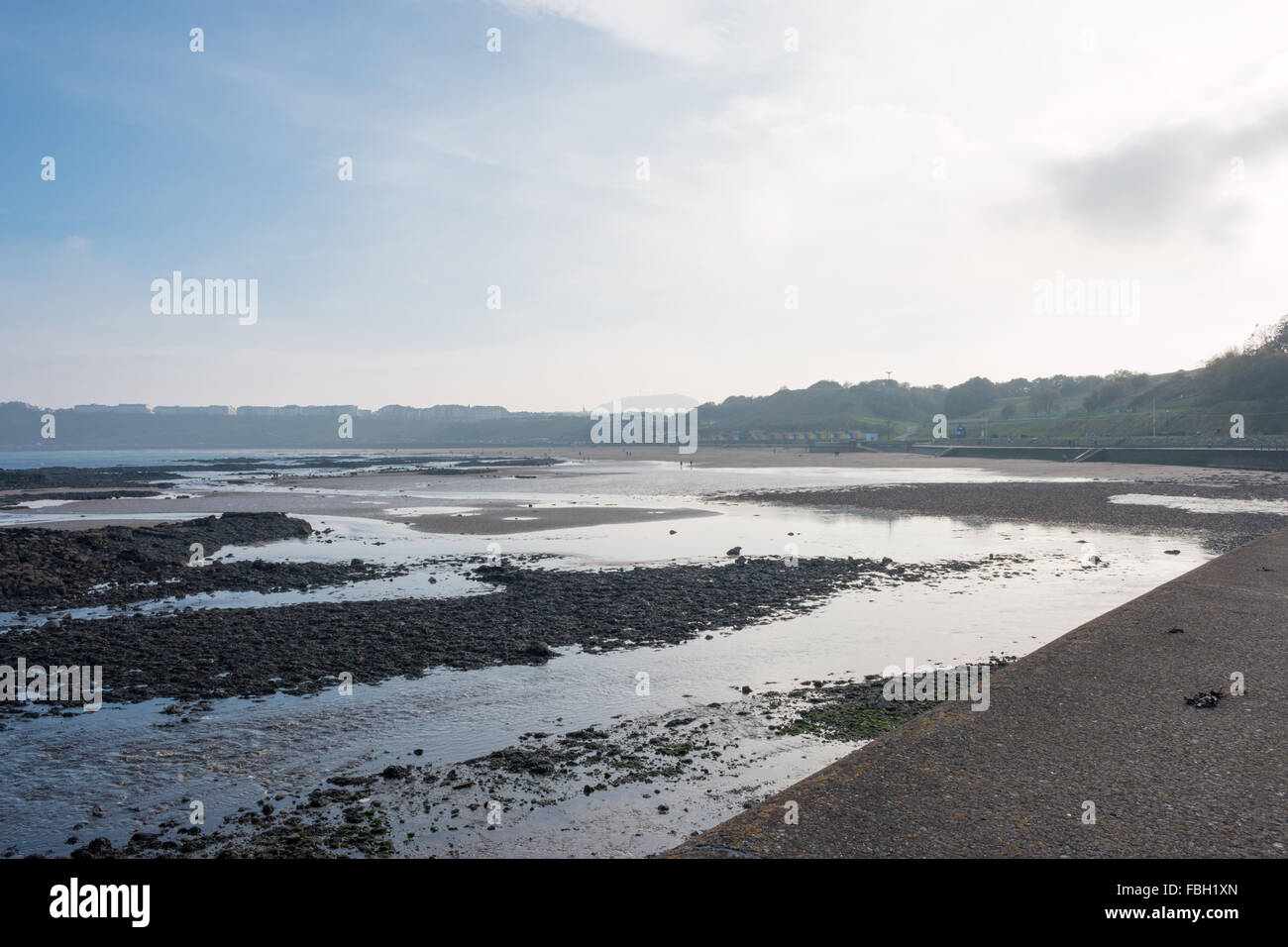 Beautiful and iconic North Bay Beach in coastal town of Scarborough ...