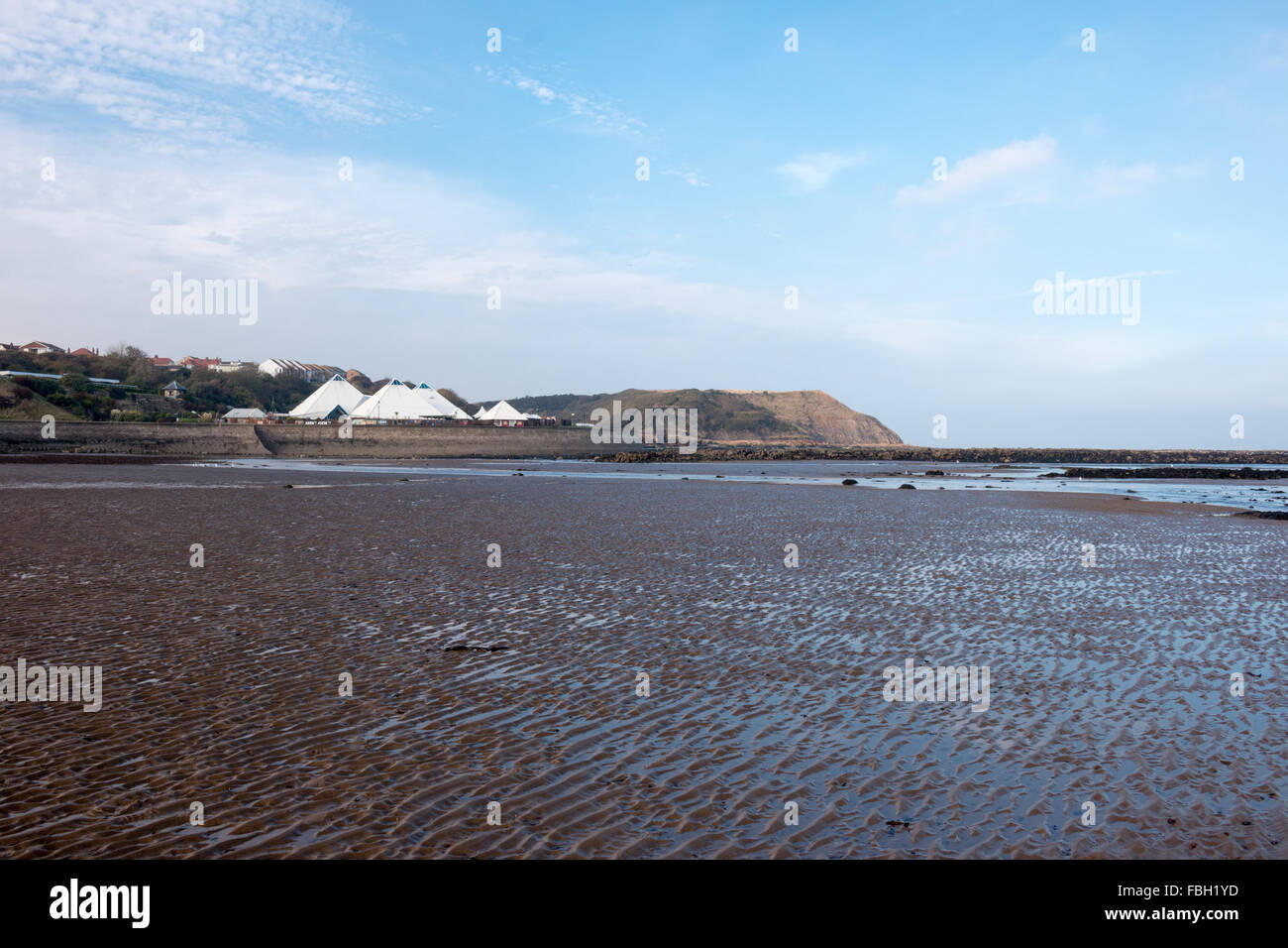 Beautiful and iconic North Bay Beach in coastal town of Scarborough ...