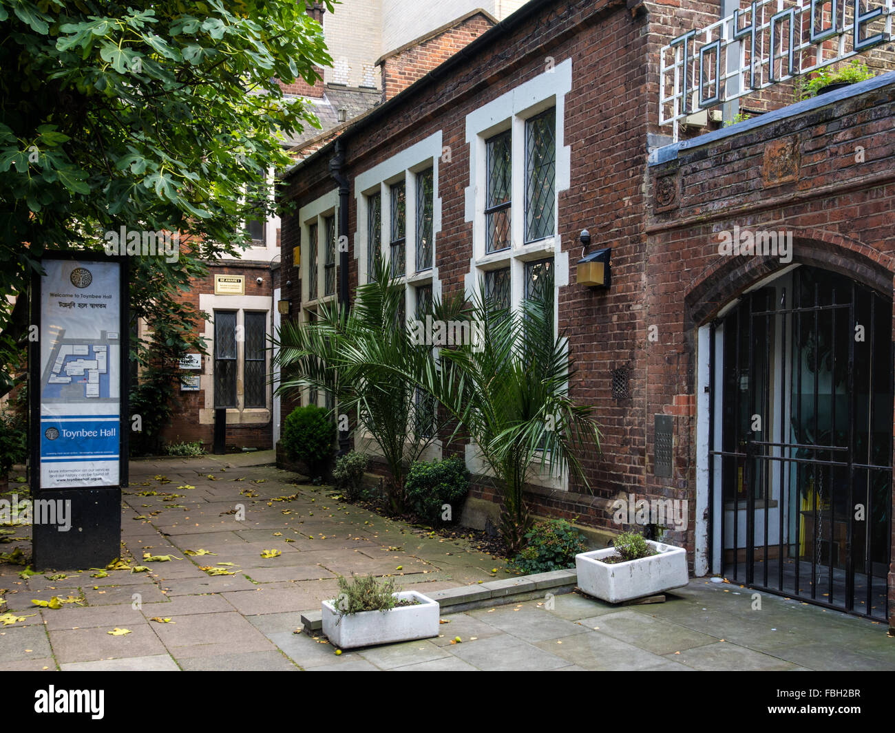 LONDON, UK - OCTOBER 11, 2015: Exterior view of Toynbee Hall in ...