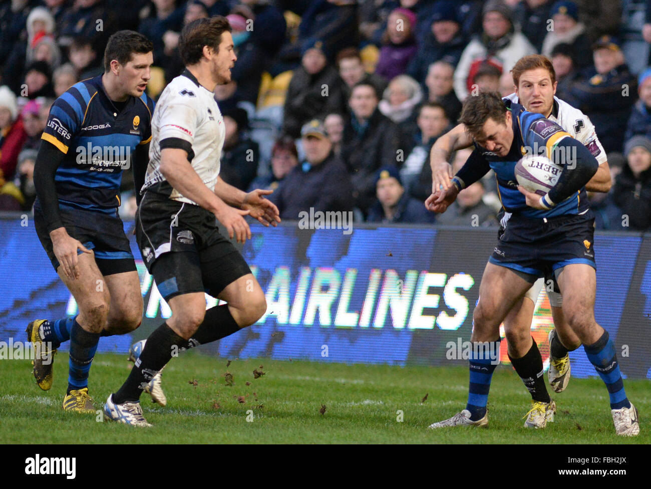 Sixways Stadium, Worcester, UK. 16th Jan, 2016. European Champions Cup ...