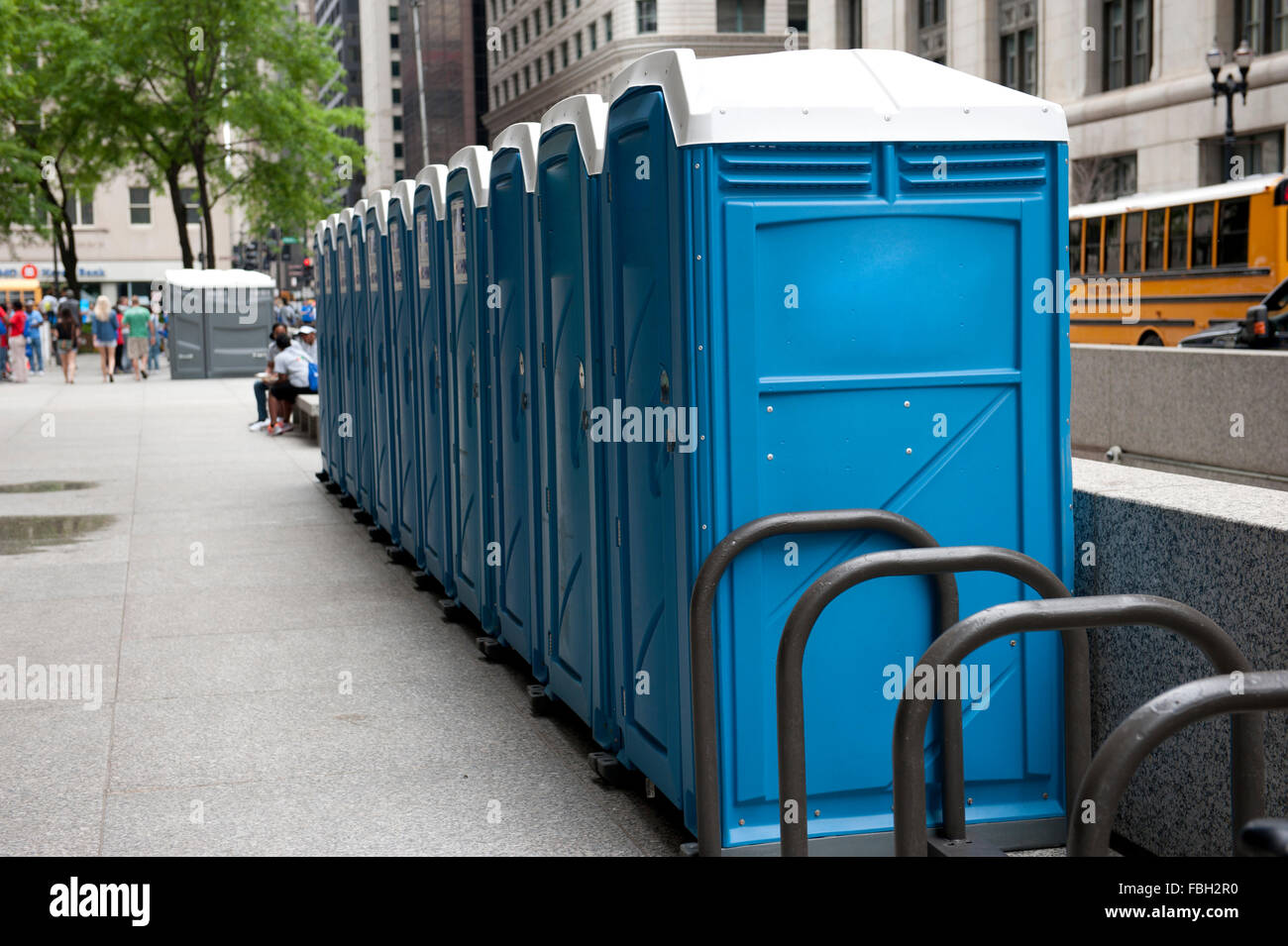 Public Toilets on Road Stock Photo - Alamy