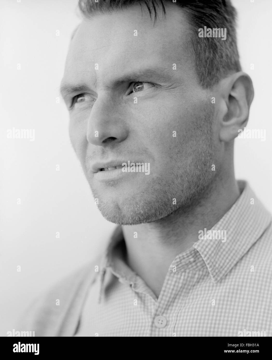 Serious man portrait Stock Photo - Alamy