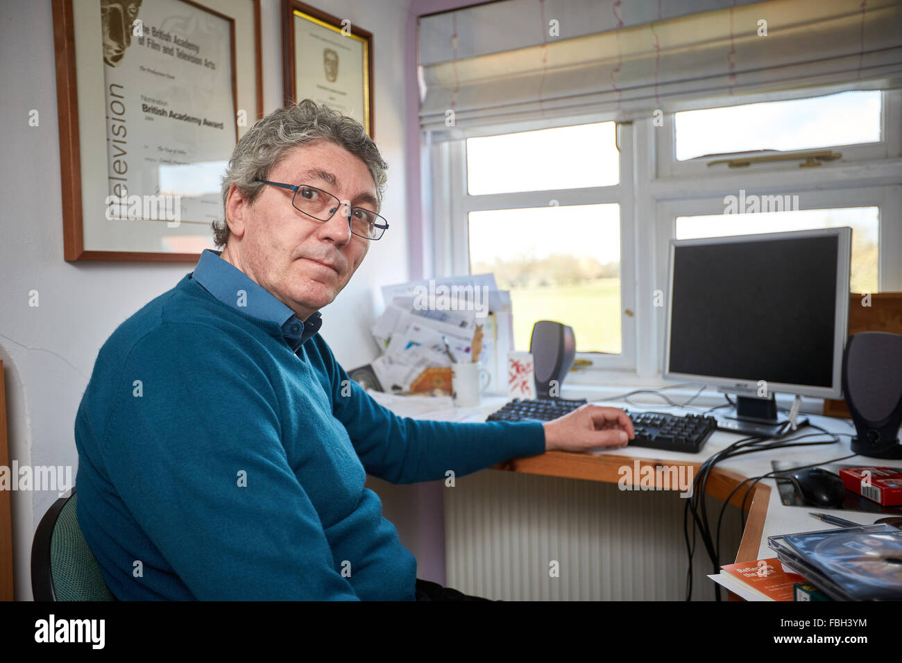 TV script writer Paul Mayhew-Archer pictured at his home in Oxfordshire ...