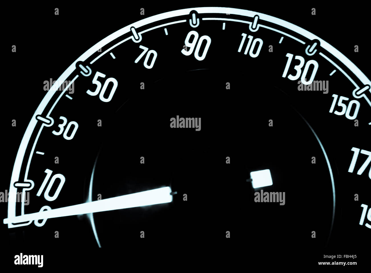 Speedometer at night inside a car Stock Photo - Alamy