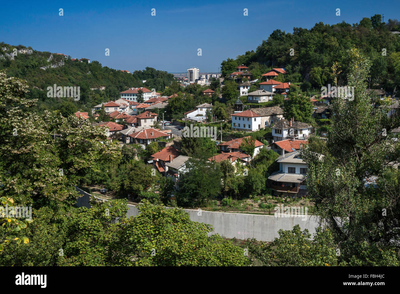 Distant view of center of Lovech, Bulgaria Stock Photo - Alamy