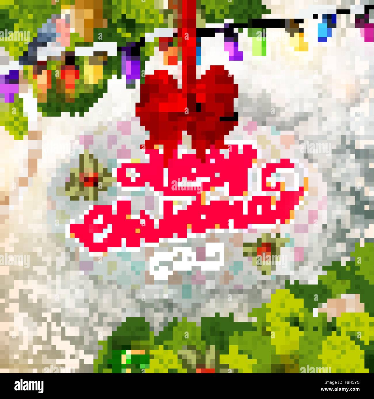 Winter snow christmas decorations Stock Vector Images - Alamy