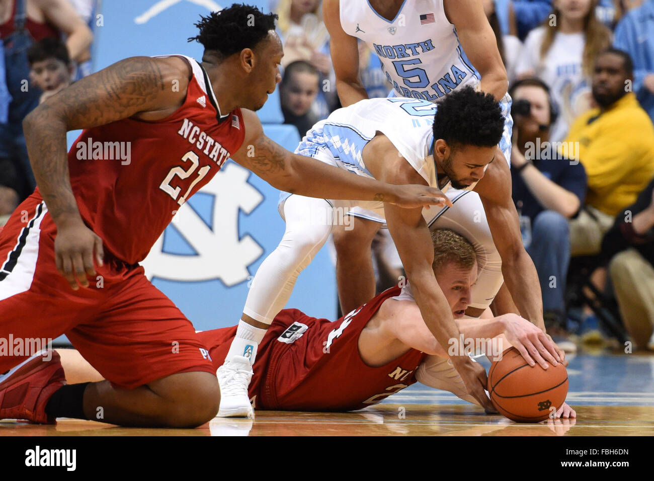 Chapel Hill, North Carolina, USA. 16th Jan, 2016. North Carolina State ...
