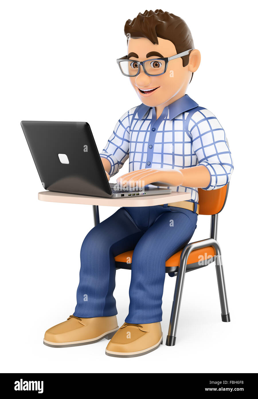College student laptop Cut Out Stock Images & Pictures - Alamy