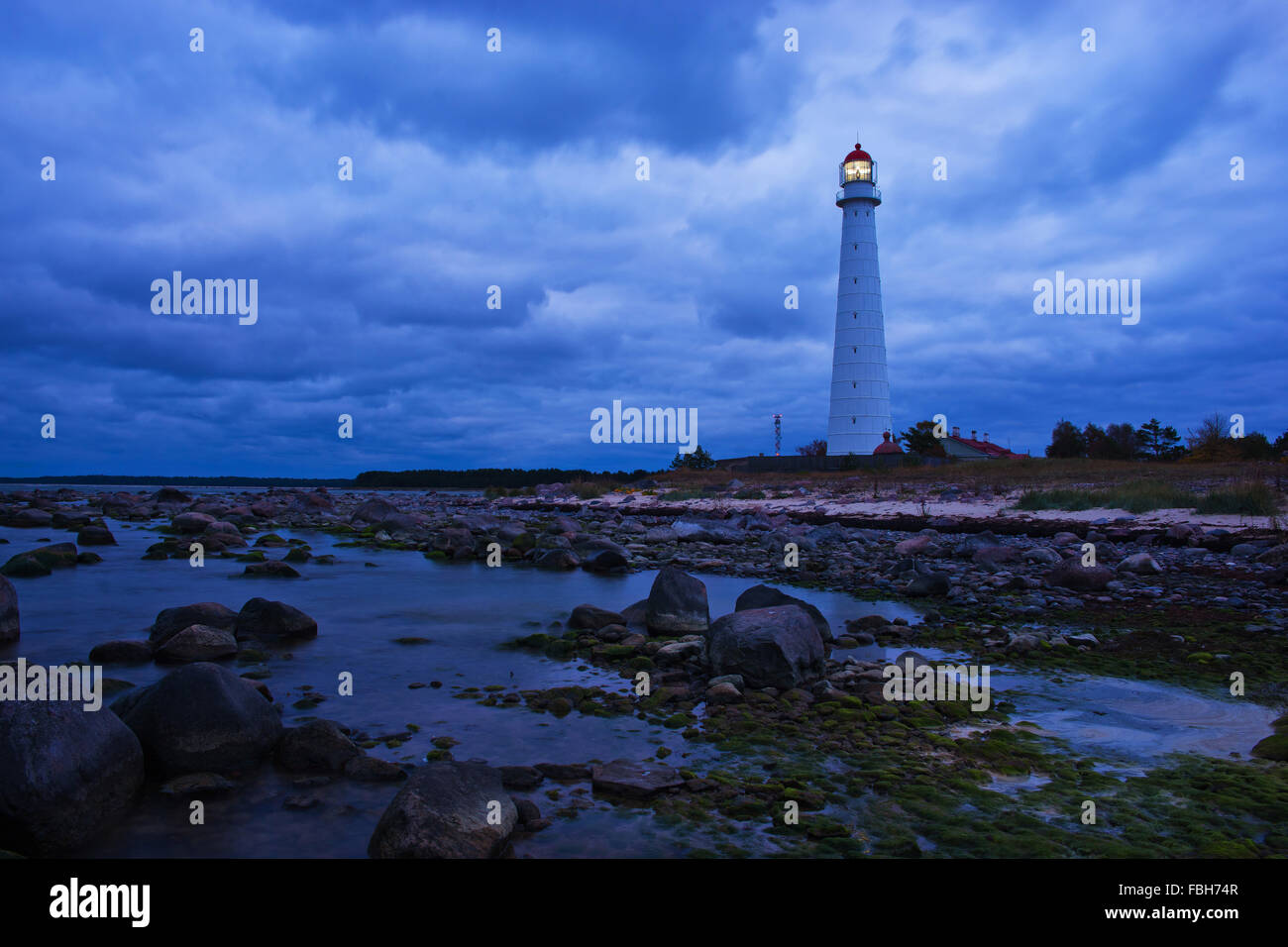 Lighthouse Tahkuna, island Hiiumaa, Estonia Stock Photo - Alamy