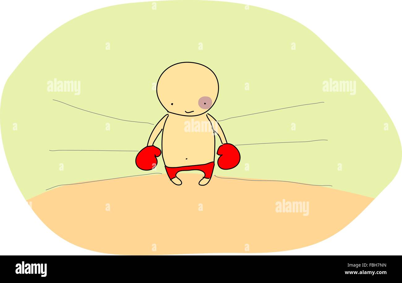 Cute doodle of a boxer Stock Vector Image & Art - Alamy