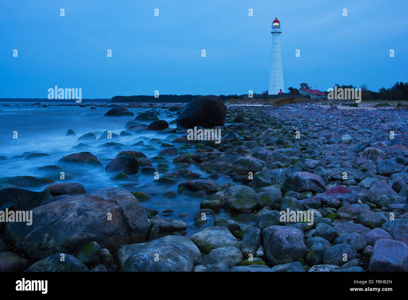 Tahkuna Tuletorn (lighthouse Tahkuna), island Hiiumaa, Estonia Stock ...