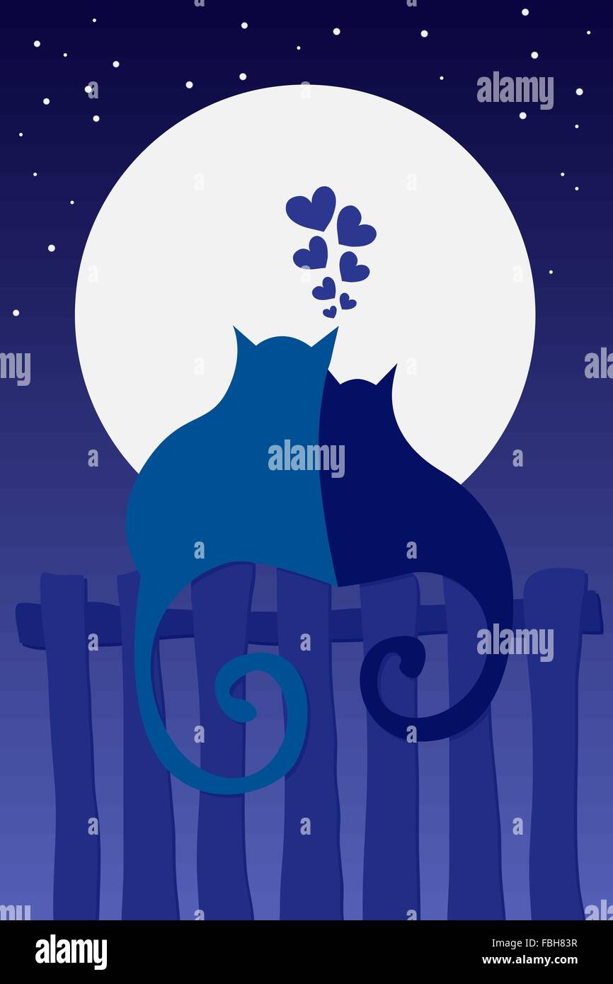 Cartoon Moon Love