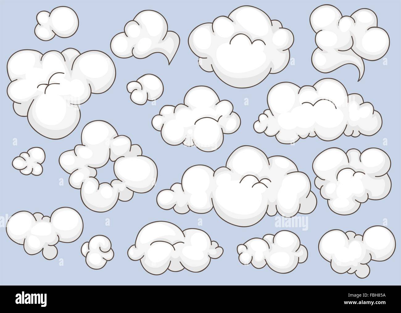 Cartoon clouds hi-res stock photography and images - Alamy