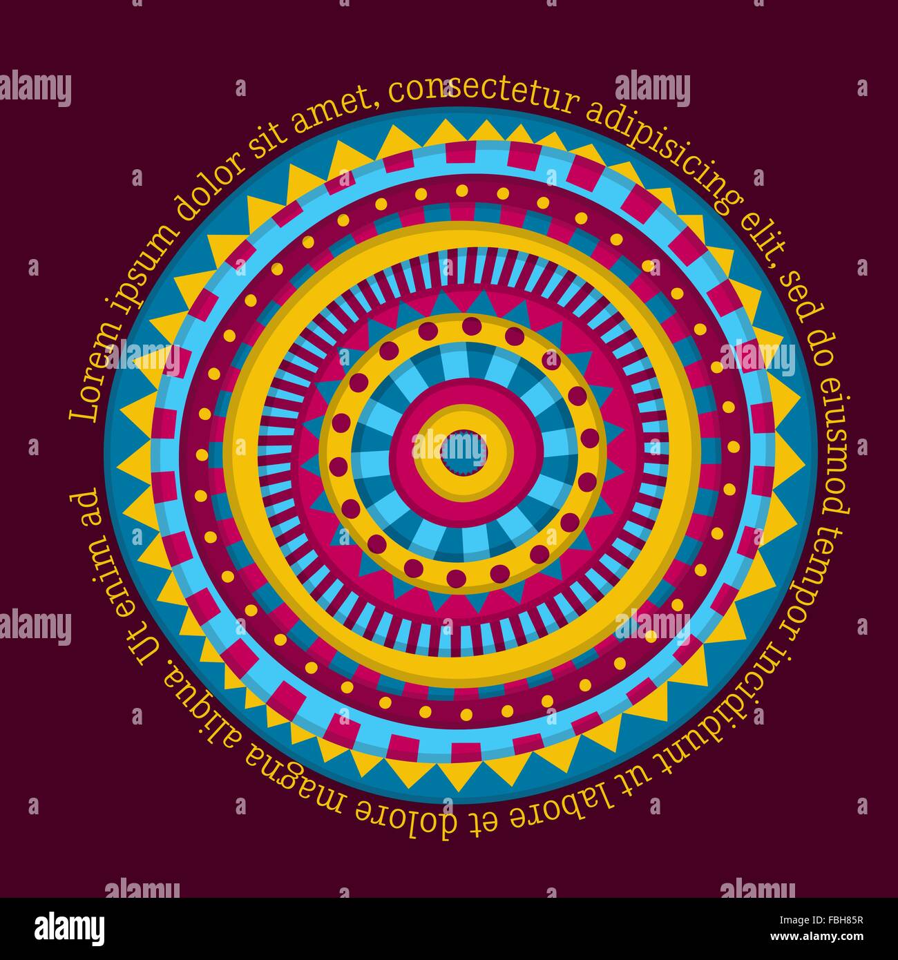 Colorful, happy round design Stock Vector Image & Art - Alamy