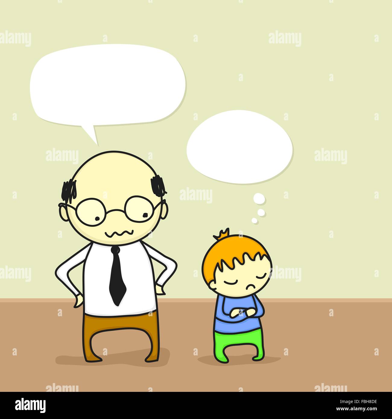 Father teacher arguing Stock Vector Images - Alamy