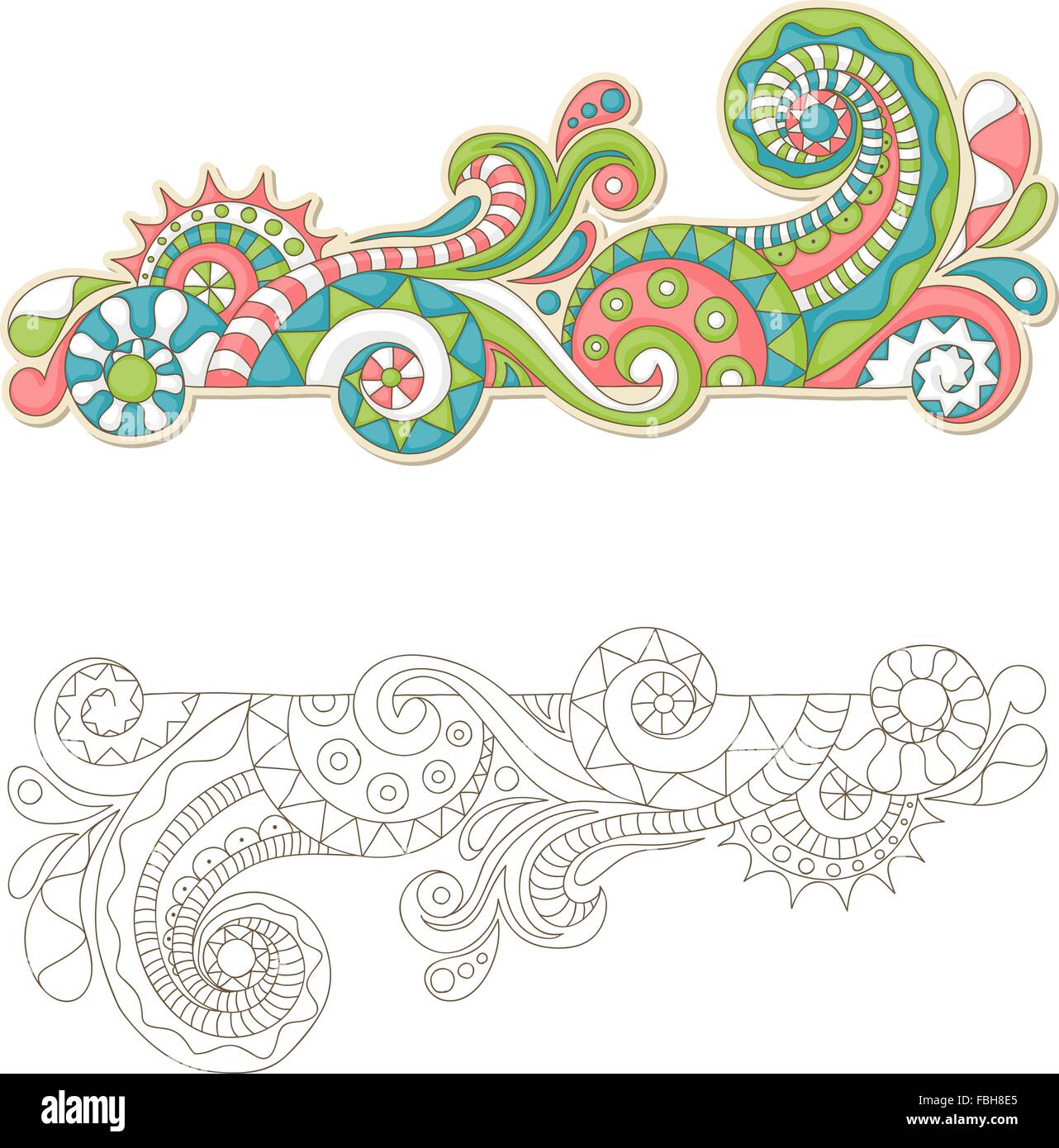 Outline version hand drawn Stock Vector Images - Alamy