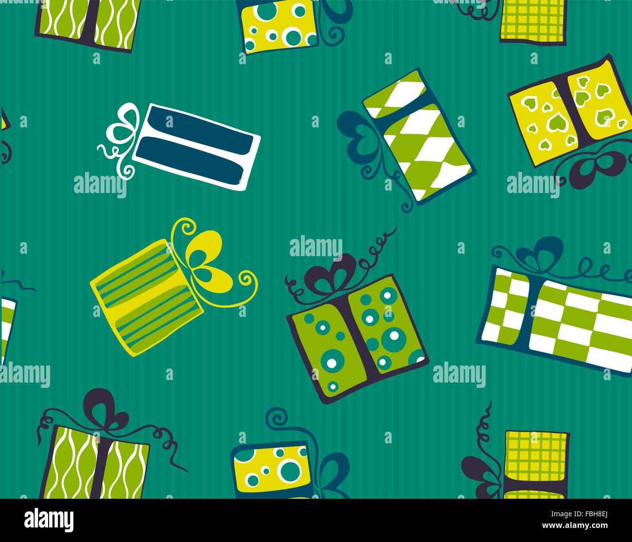 Seamless pattern with colorful cartoon gift boxes Stock Vector Image ...