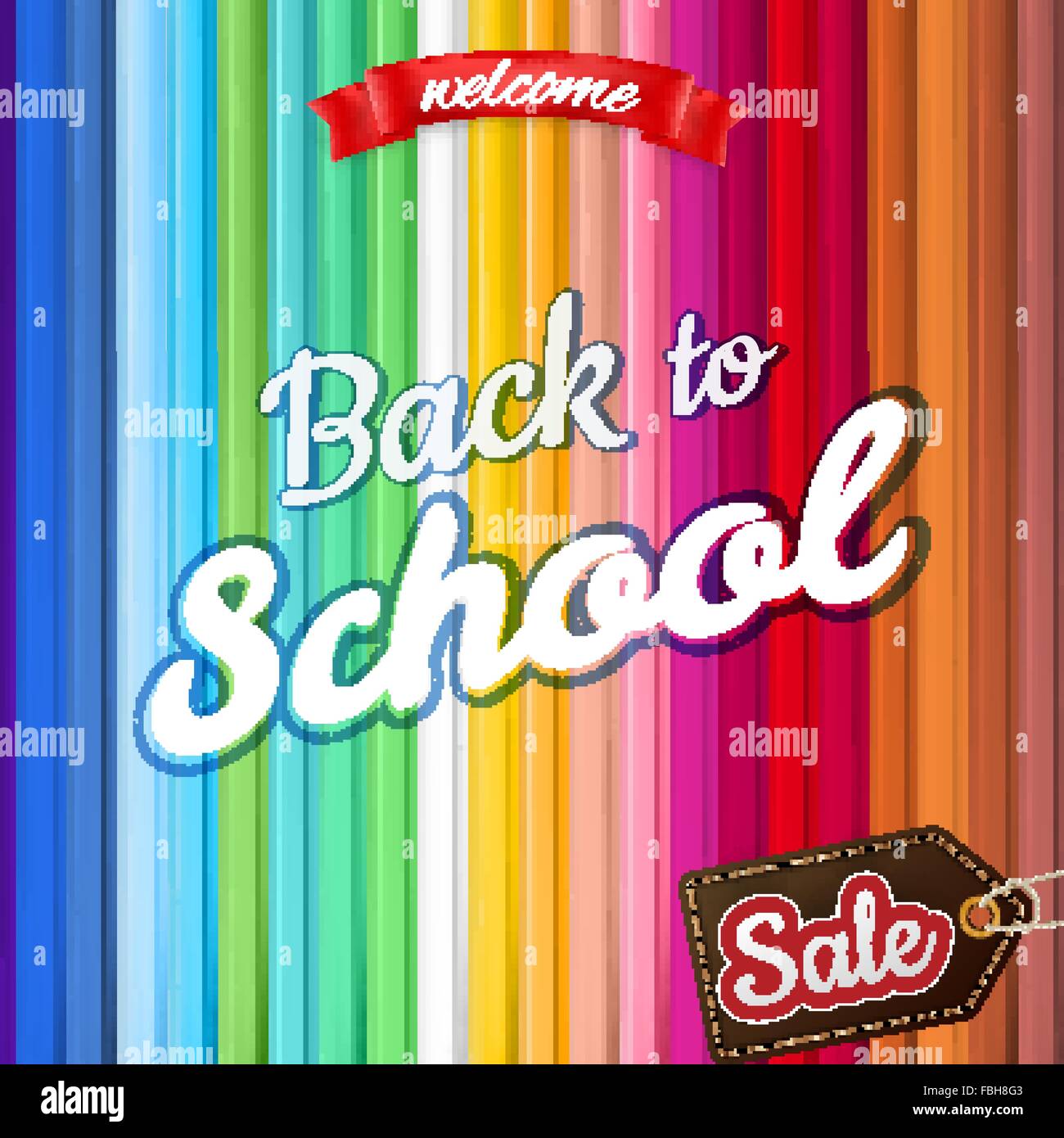 Back to School Sale Design. EPS 10 Stock Vector Image & Art - Alamy