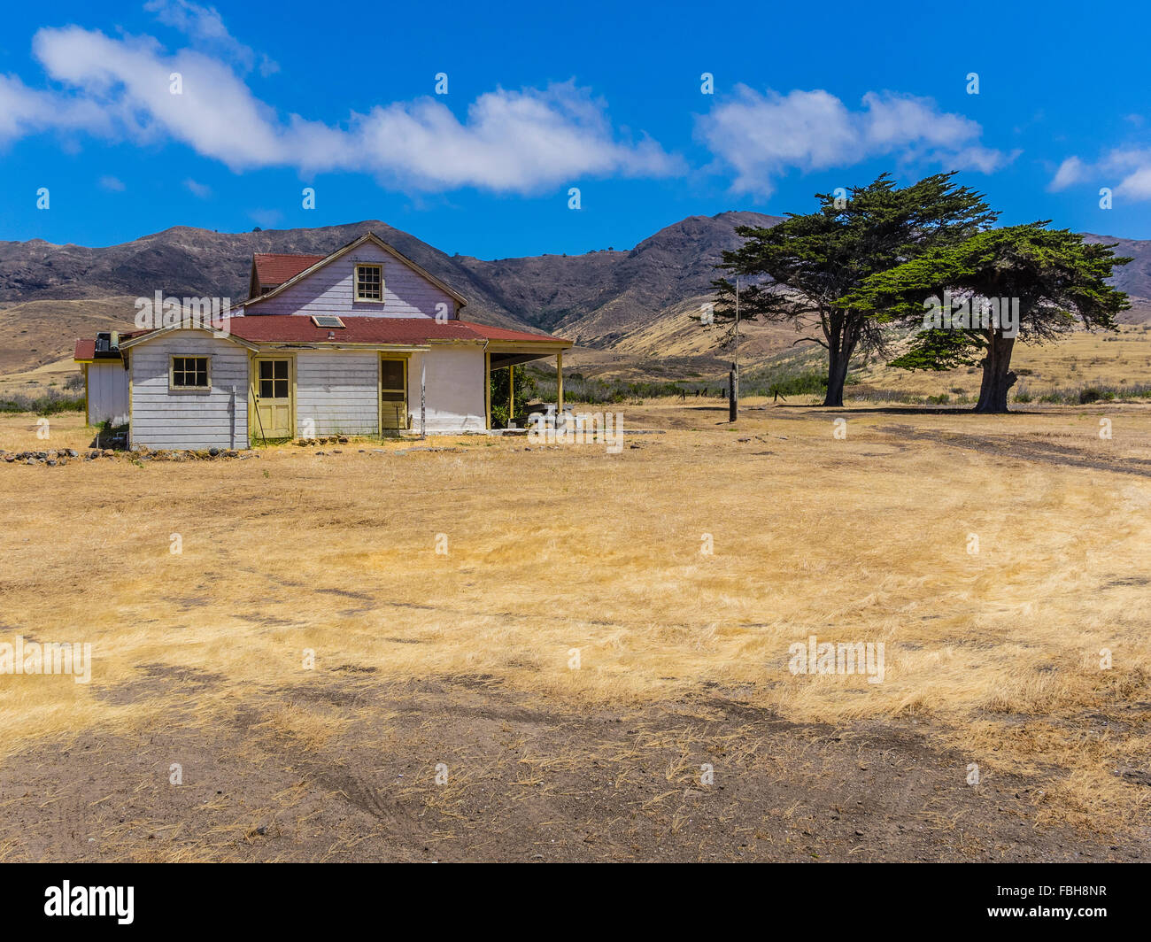 The main ranch building of the Christy Ranch located on Santa Cruz ...
