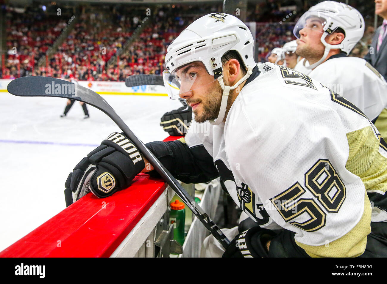 Pittsburgh Penguins defenseman Kris Letang (58) during the NHL game ...