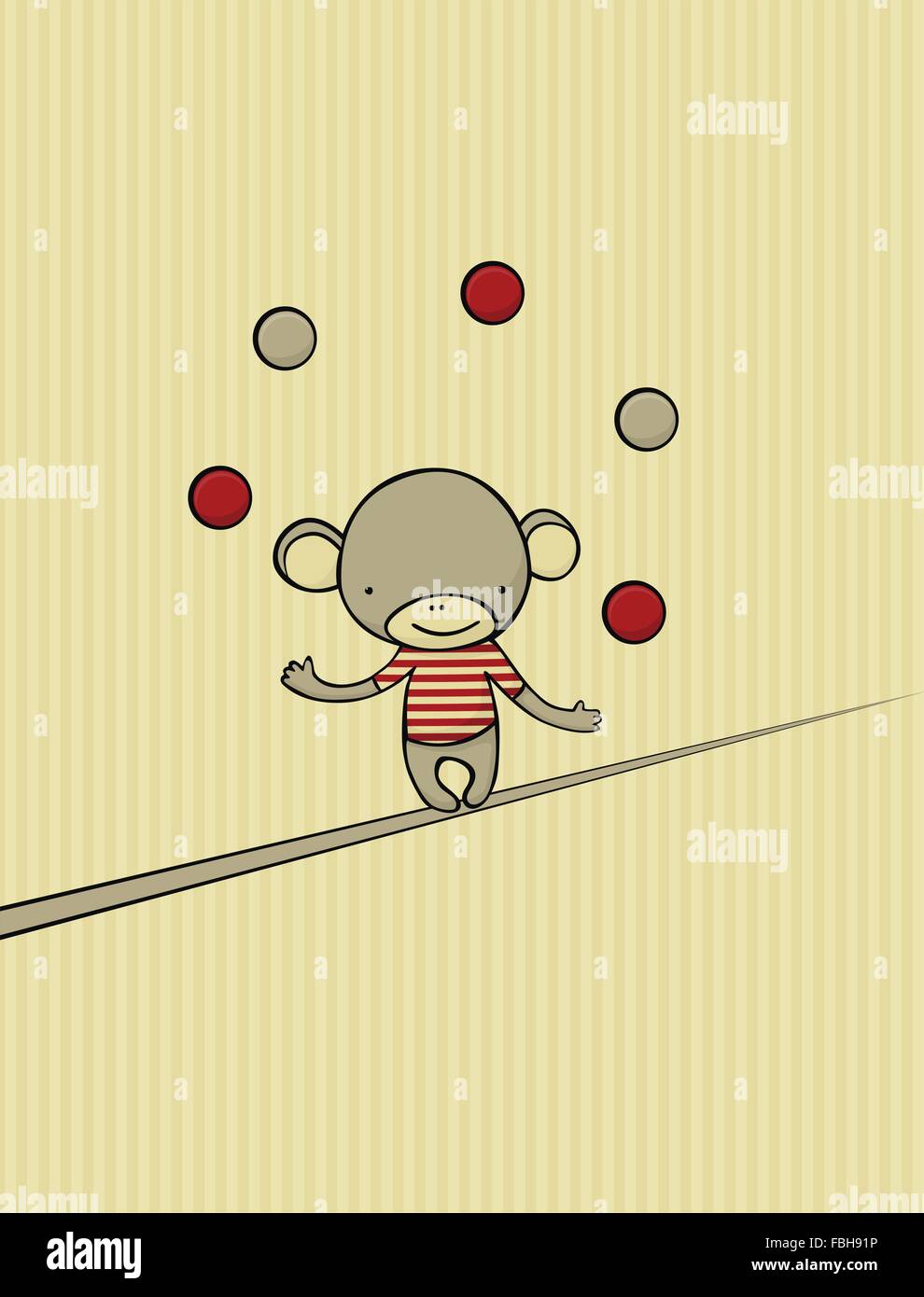 Acrobatic chimpanzee Stock Vector Images - Alamy