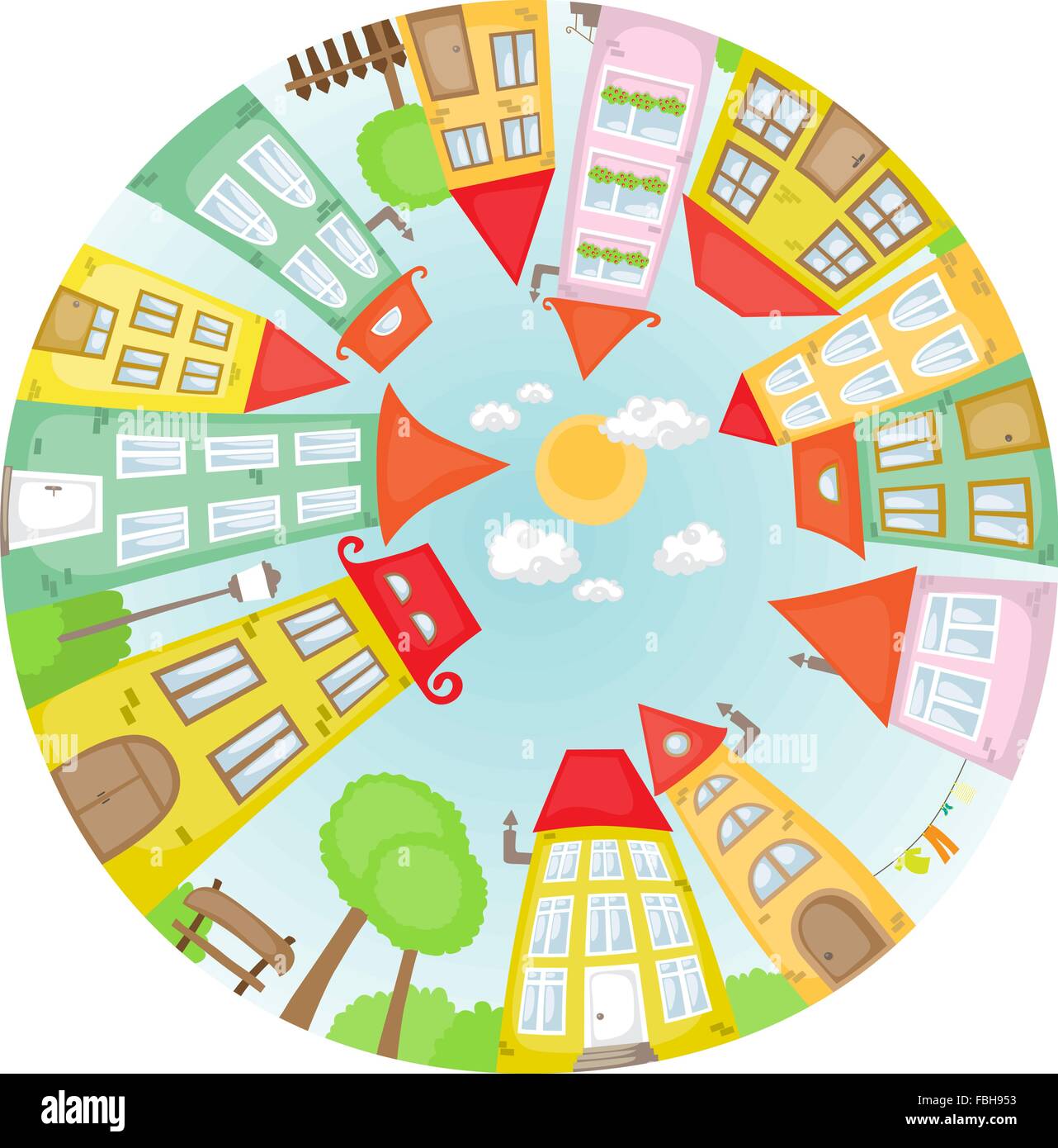 Village house gate Stock Vector Images - Alamy